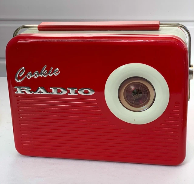 COOKIE RADIO BISCUIT tin empty - Silver Crane Company £0.99 - PicClick UK