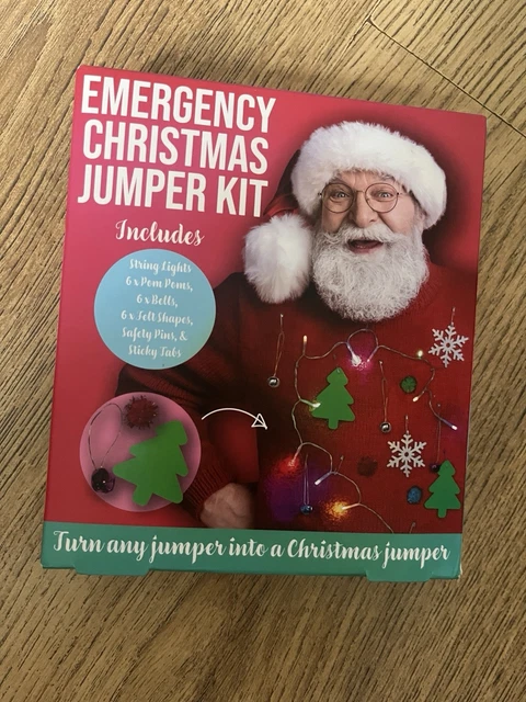 EMERGENCY CHRISTMAS JUMPER Kit - New - Secret Santa - Boxed Novelty ...