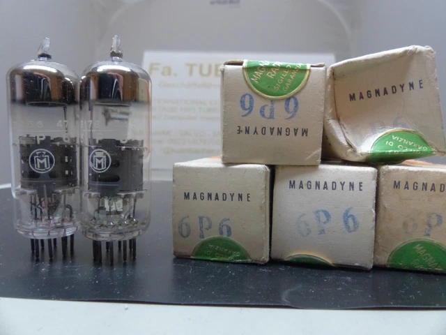 5X 6P6 MAGNADYNE EF80 6BX6 Z719 Z152 8D6 64SPT Röhre Tube Valvola NOS/NEW/NIB EUR 39,50 ...