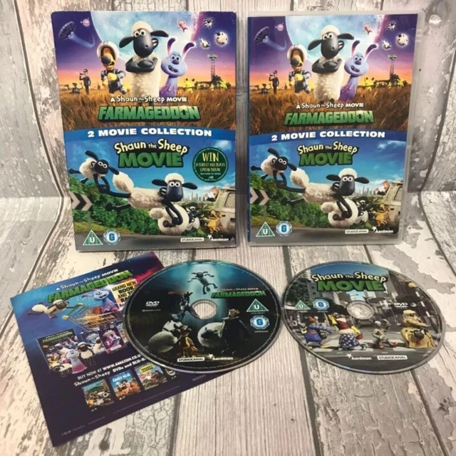 SHAUN THE SHEEP 2 Movie Collection Justin Fletcher 2020 DVD Top-quality ...
