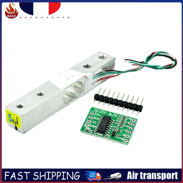 # HX711 WEIGHT Sensor Module 5KG Load Cell for Microcontroller (HX711 ...