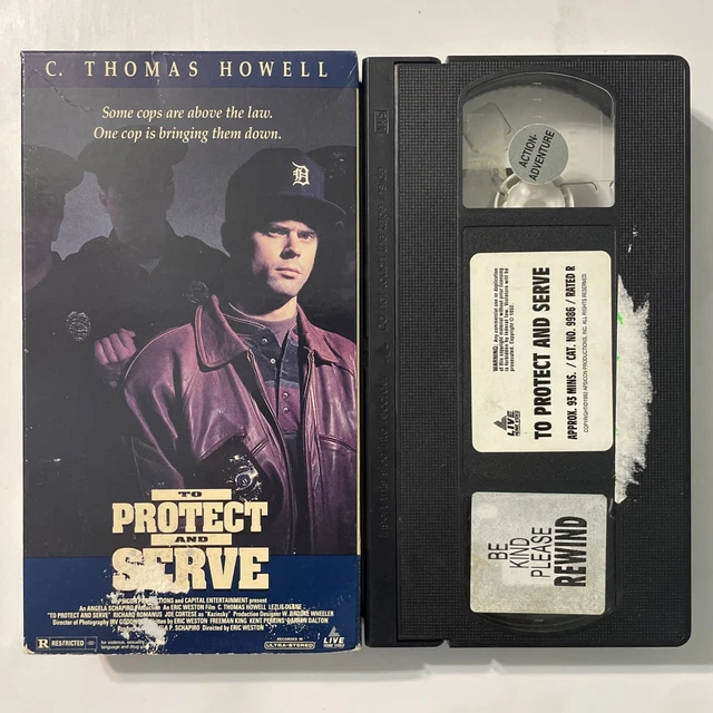 TO PROTECT AND Serve (VHS) C. Thomas Howell, Vigilante Cop ~ BUY 2 GET ...