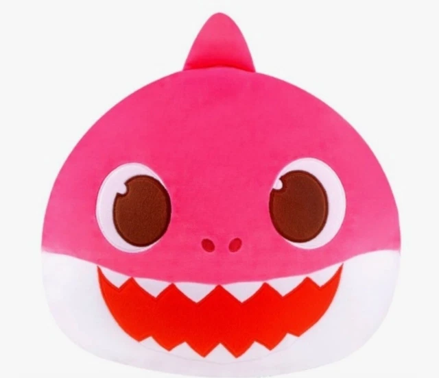 PINKFONG BABY SHARK Daddy shark Face Plush Cushion Doll 35cm £59.11 ...