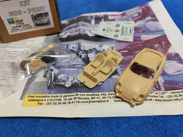 .KIT RENAULT ALPINE A110 #40 Tour de Corse 1975 - Tip Top Models kit 1/ ...