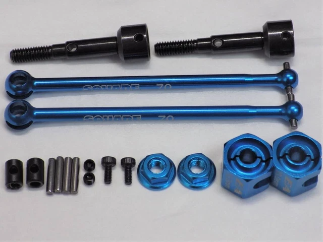 UNIVERSAL LONG AXLE Aluminum Shaft For Tamiya Buggies, 2-Piece Set, 6Mm ...