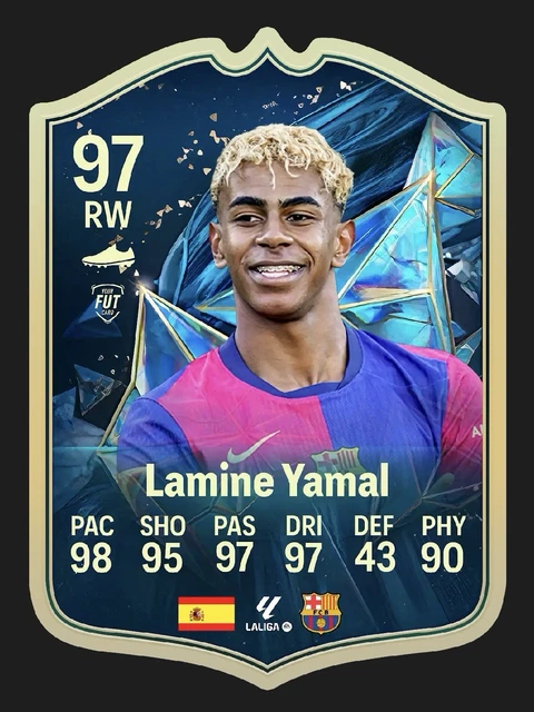 LAMINE YAMAL BARCELONA FIFA Fut Card A3 Size £31.91 - PicClick UK