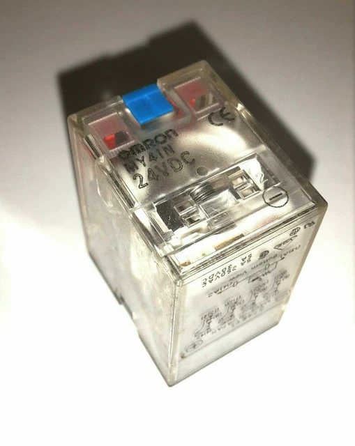 OMRON MY4IN 14 Pin 24Vdc Relay With Light Indicator And Test Button EUR ...