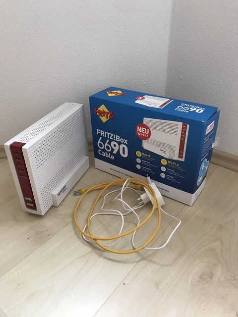 AVM FRITZ!BOX 6690 Cable High-End Heimnetz mit 4x4 Wi-Fi 6 WLAN AX ...