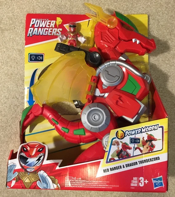 POWER RANGERS RED Ranger Dragon Thunderzord Playset Playskool Heroes ...