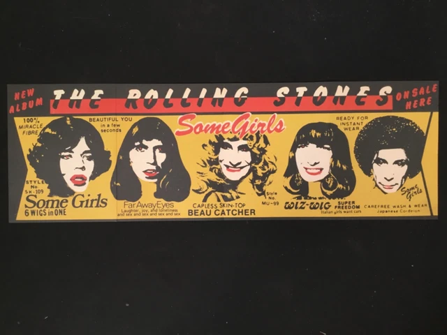 THE ROLLING STONES RARE PROMOTIONAL POSTER FOR “SOME GIRLS” 1978 ...