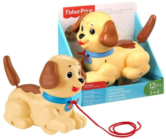 FISHER-PRICE LIL' SNOOPY Pull Along Toy Dog Infants and Toddler for Walking Gift £13.00 ...