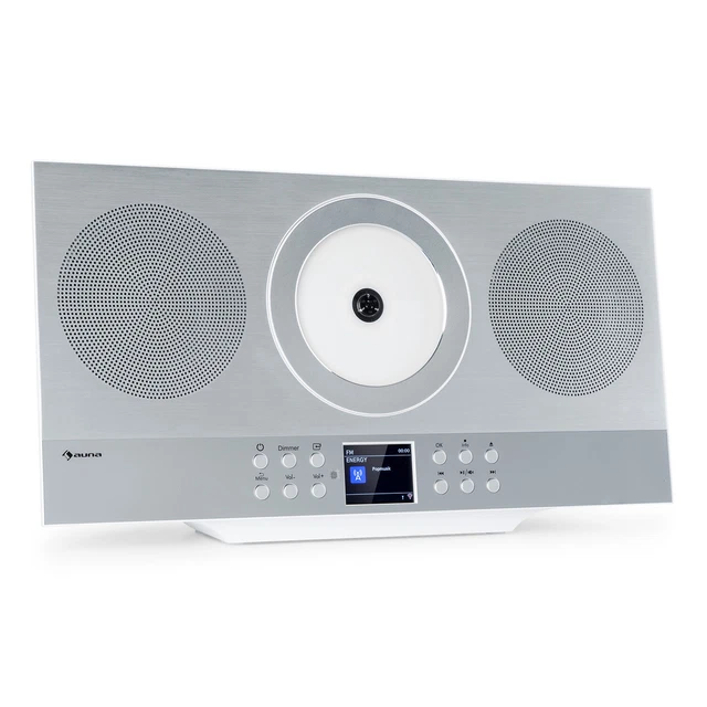 CD PLAYER STEREO System Shelf Speakers FM Radio USB MP3 Home Audio Wall ...