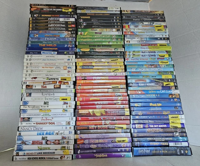 WHOLESALE LOT 100+ DVDs Kids & Family Children's Baby Pixar Disney Elmo Potter $142.93 - PicClick CA