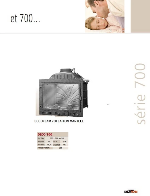 INSERT CHEMINEE BOIS De Marque Fabrilor Deco 700 EUR 650,00 - PicClick FR