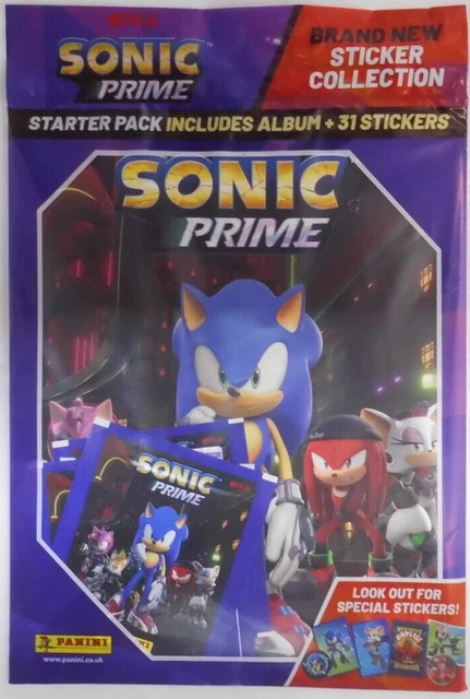 PANINI SEGA NETFLIX Sonic Prime Collection Starter Pack Album +31 ...