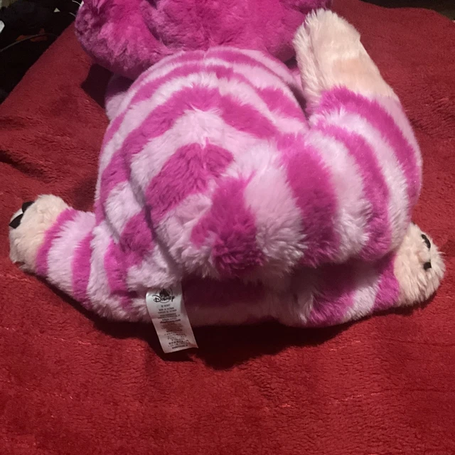 HUGE DISNEY ALICE In Wonderland Cheshire Cat Pink Soft Plush Toy 30” no ...