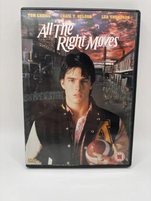 ALL THE RIGHT Moves film, Tom Cruise, 15 rating DVD 2004, sport’s drama ...