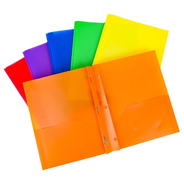 FOLDERS WITH PRONGS Paper Organizer File Folder Document Holder File ...