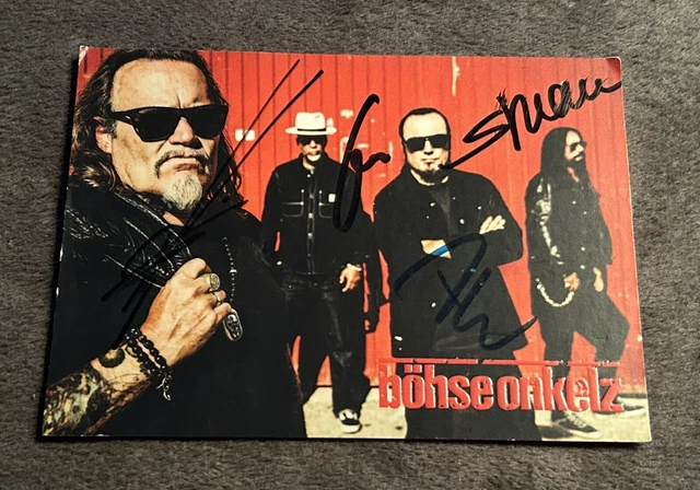 BÖHSE ONKELZ - Original "bo“ Autogrammkarte signiert - Autogramme ...