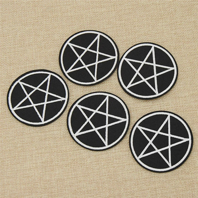 AUFNÄHER PATCH BÜGELBILD Pentagram Drudenfuß Pentakel Goth Satan Punk Metal EUR 4,00 - PicClick DE