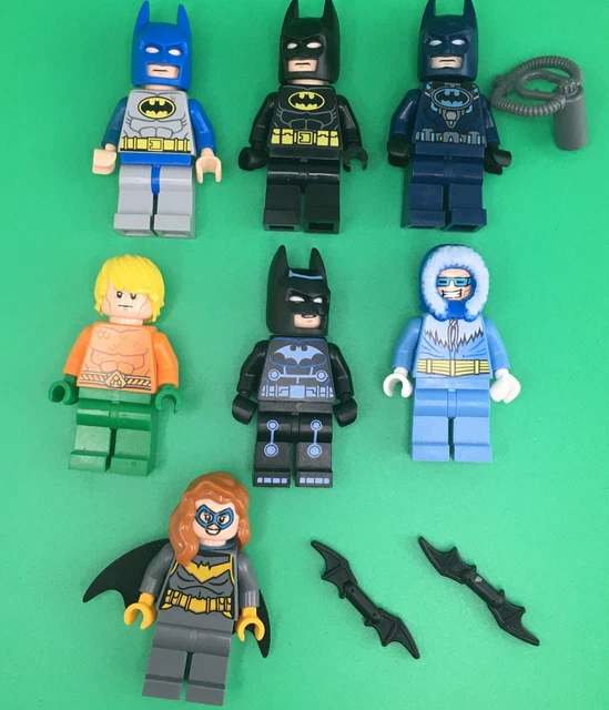 LEGO DC COMICS Heroes Minifigure Bundle Joblot (7 total) Batman Aquaman ...