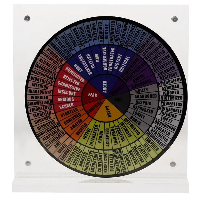 MENTAL HEALTH WHEEL Chart 15.00X15.00X4.50CM Acrylic Office £15.68 ...