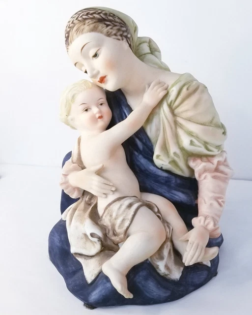 VINTAGE LEFTON MOTHER Mary & Jesus Madonna & Child 7" Statue £32.30 ...