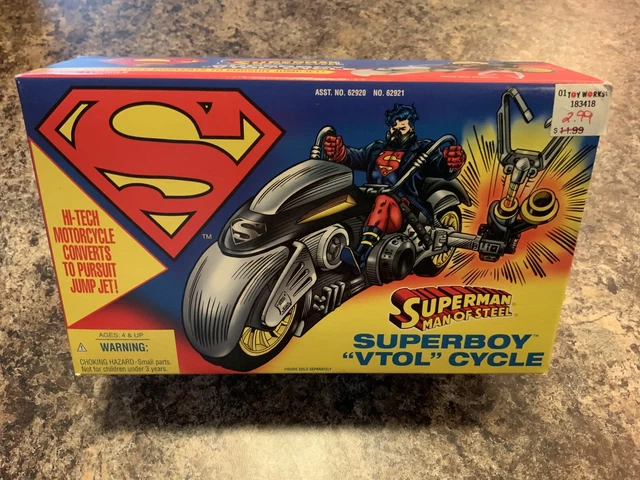 1995 SUPERMAN SUPERBOY VTOL Cycle Motorcycle converts to Jump Jet NEW ...