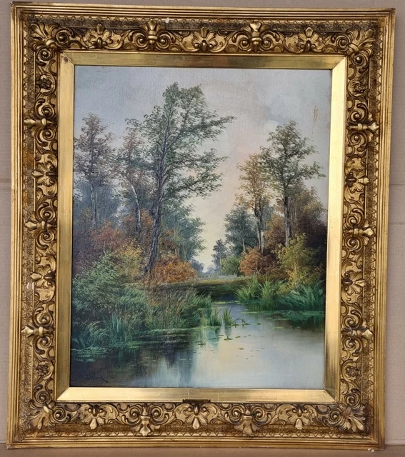 SCHÖNES GEMÄLDE ÖL auf Platte, signiert P. Dolnek um 1900 EUR 599,25 - PicClick DE