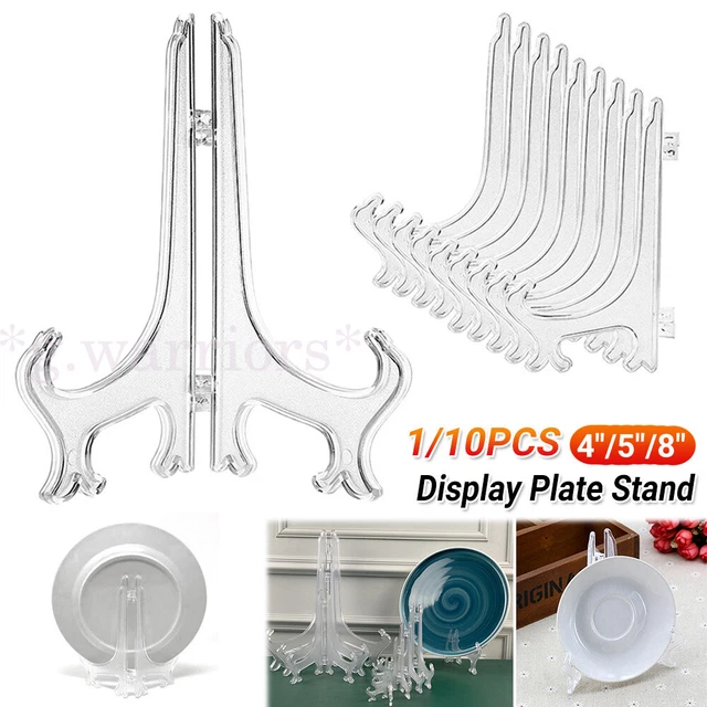 DECORATIVE PLATE HOLDER Display Stand Easel Picture Frame Pedestal ...