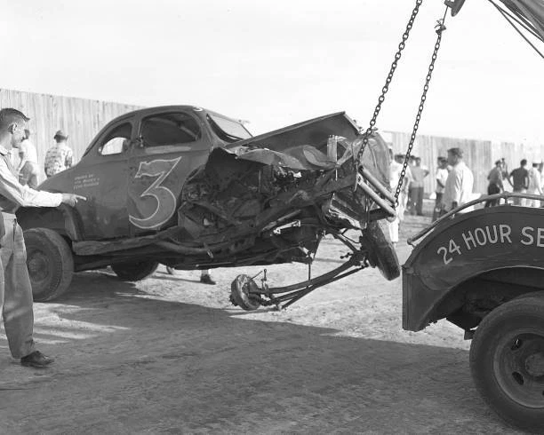 BENT MODIFIED STOCK Car Richmond Early-1950s Motor Racing Old Photo $9. ...