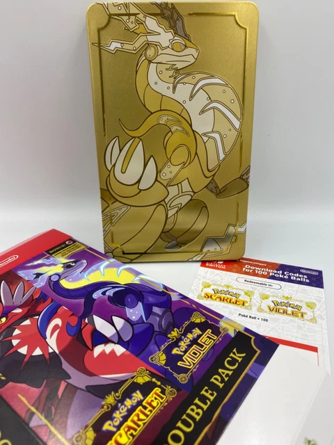 POKEMON SCARLET AND Pokemon Violet Dual Pack SteelBook Edition In Stock ...