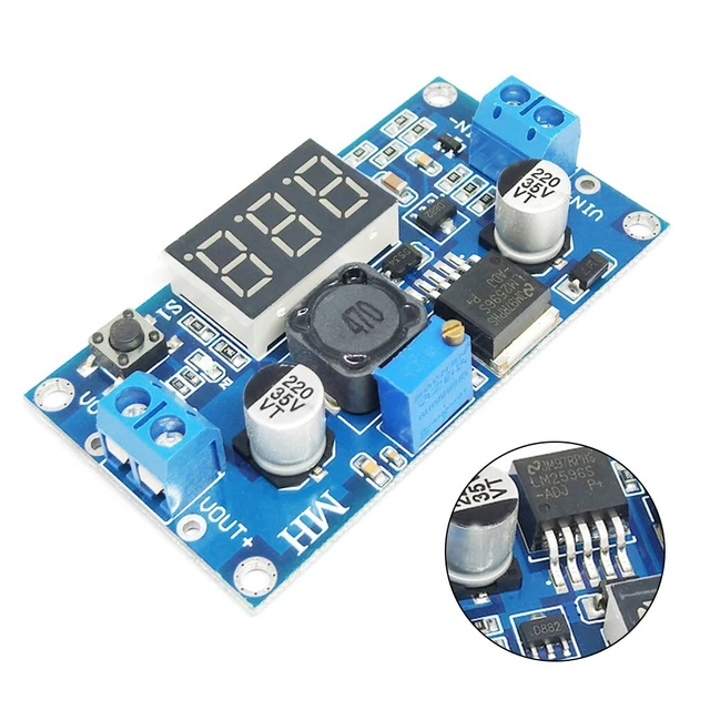 MODULE DESCENDANT AVEC cran LED LM2596S DCDC r gulateur de tension mat riau EUR 8,27 - PicClick FR