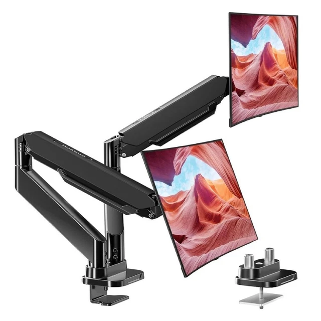 HUANUO DUAL MONITOR Mount for 40 inch Ultrawide Screens up to 33 lbs ...