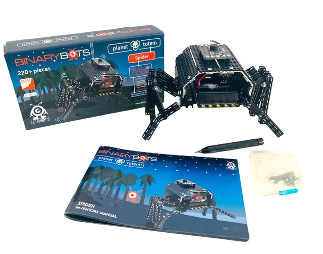 BINARY BOTS PLANET Totum Spider Build And Code Box 220+ Pieces £19.99 ...