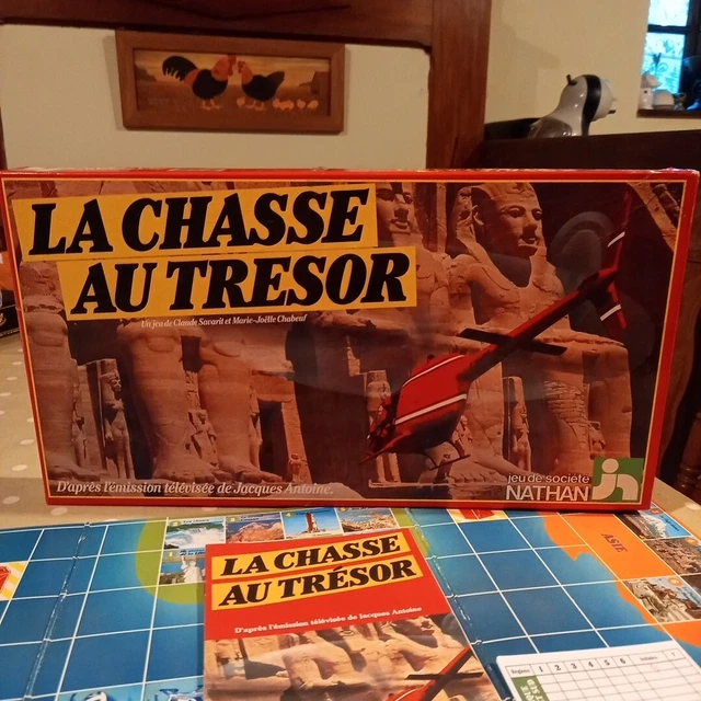 LA CHASSE AU Trésor 1982 Jeu de société Nathan 100% complet TBE RARE TV Des 9 An EUR 18,95 ...
