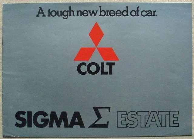 MITSUBISHI COLT SIGMA Σ ESTATE Car Sales Brochure June 1978 £11.99 ...