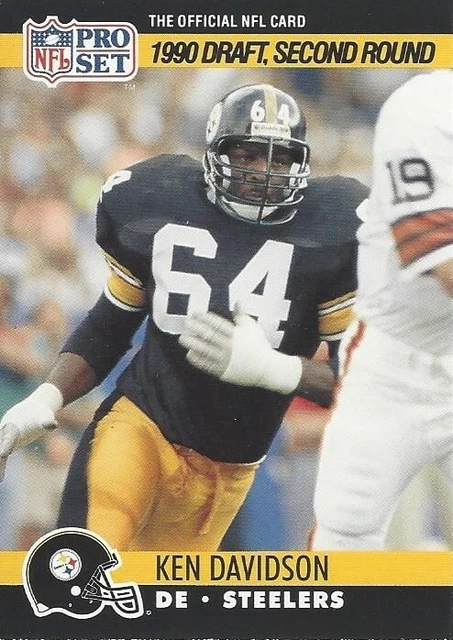 1990 PRO SET The Official Card Series 2 #712 Ken Davidson Pittsburgh ...