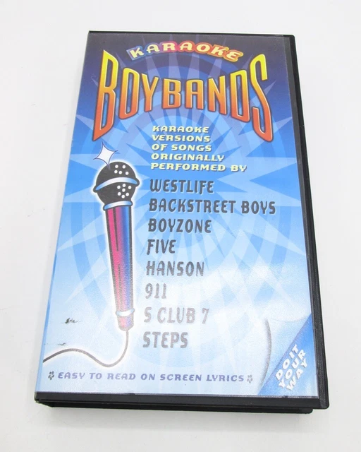 KARAOKE BOY BANDS - VHS Video Tape - Westlife - Backstreet Boys - S ...