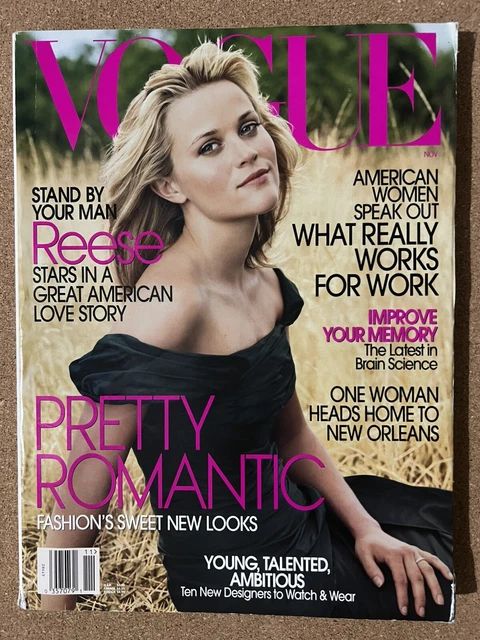 VOGUE US MAGAZINE Reese Witherspoon November 2005 USA Vintage American ...