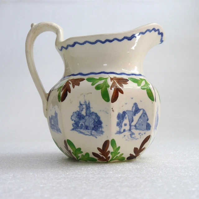ANTIQUE WEDGWOOD WATER Milk Jug Hand Painted By Alfred Powell, C.1916 £ ...