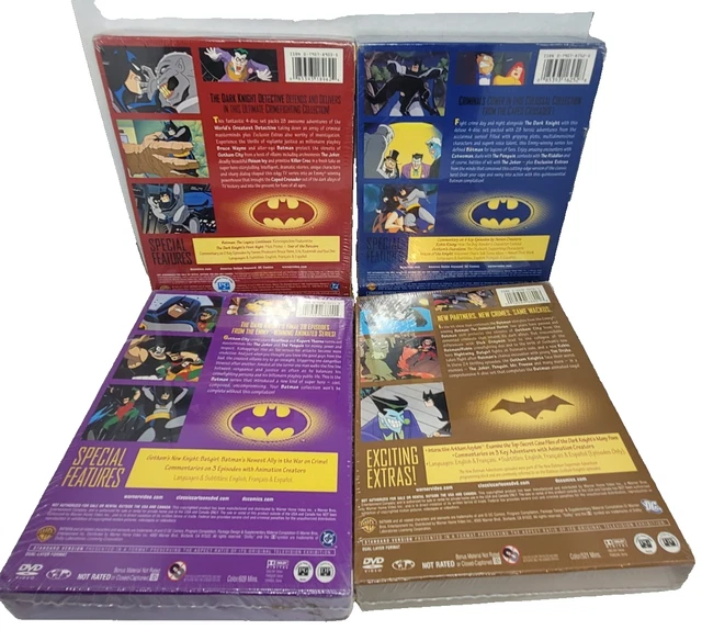 BATMAN ANIMATED SERIES Complete Set Vols.1+2+3+4 DVD Sealed $69.07 ...