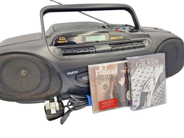 SANYO MCD-Z71L BOOMBOX Stereo Portable CD Cassette Tape Radio FM MW LW Vintage £189.00 - PicClick UK