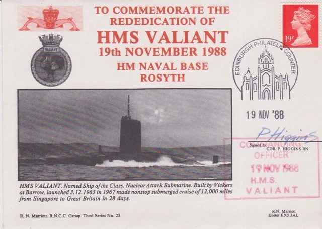 ROYAL NAVY EVENTS & HISTORY COVER SIGNED BY HEROES SERIES 3 No 25A HMS ...
