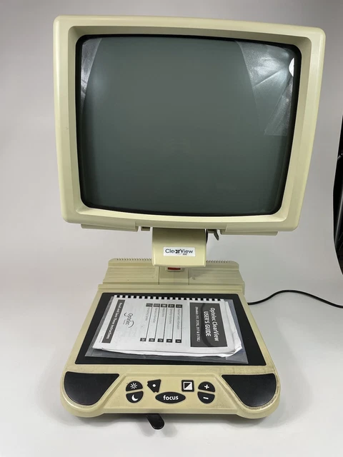 TIEMAN OPTELEC CLEARVIEW 300 LCD Video Magnifier (17” Screen) Geriatric ...