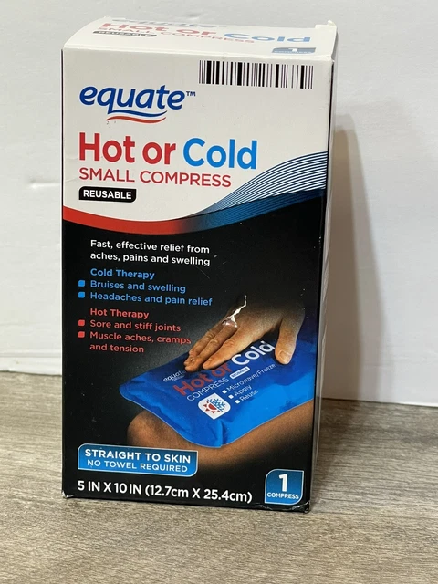 EQUATE REUSABLE HOT or Cold Small Compress 5"x10 $14.95 - PicClick