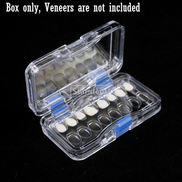 DENTAL DENTURE STORAGE Box Hinged Tooth Boxes Membrane Jewelry Holder ...