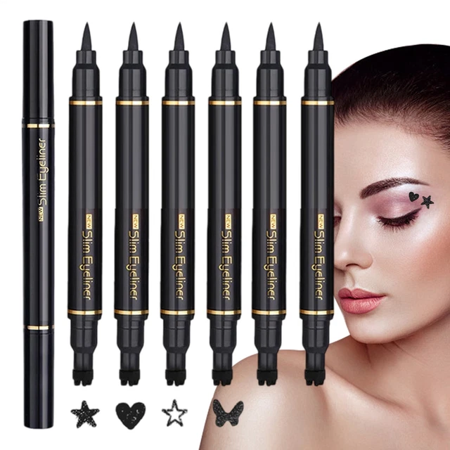 6PCS DUAL HEAD Eyeliner Stamp Kit – Waterproof & Long-Lasting Eyeliner ...