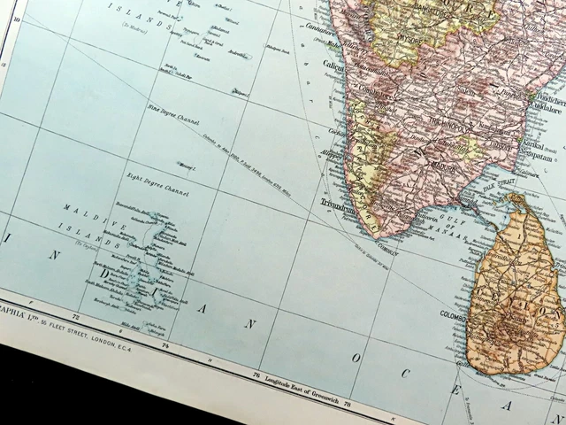 MAP OF HYDERABAD India Bombay Ceylon Mysore Madras Post WW1 Antique ...
