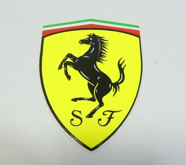 2X ORIGINAL FERRARI Scuderia SF Wappen Emblem BADGE Aufkleber Sticker ...
